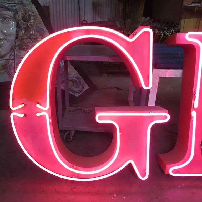 GMC Automobiles Dealership Neon Sign at 1stDibs