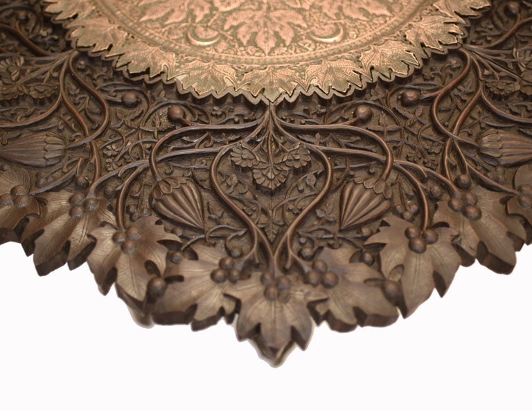 Goanese Side Table, Antique Carved Portugese Goan Furniture at 1stDibs