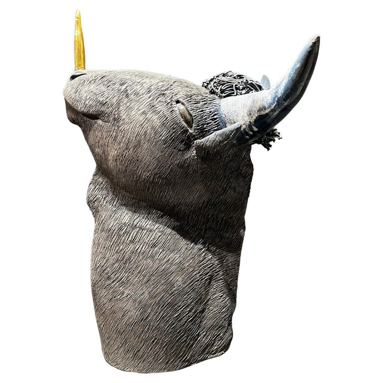 Goat Bullet Ceramic Sculpture Centerpiece Completely Handmade Without ...
