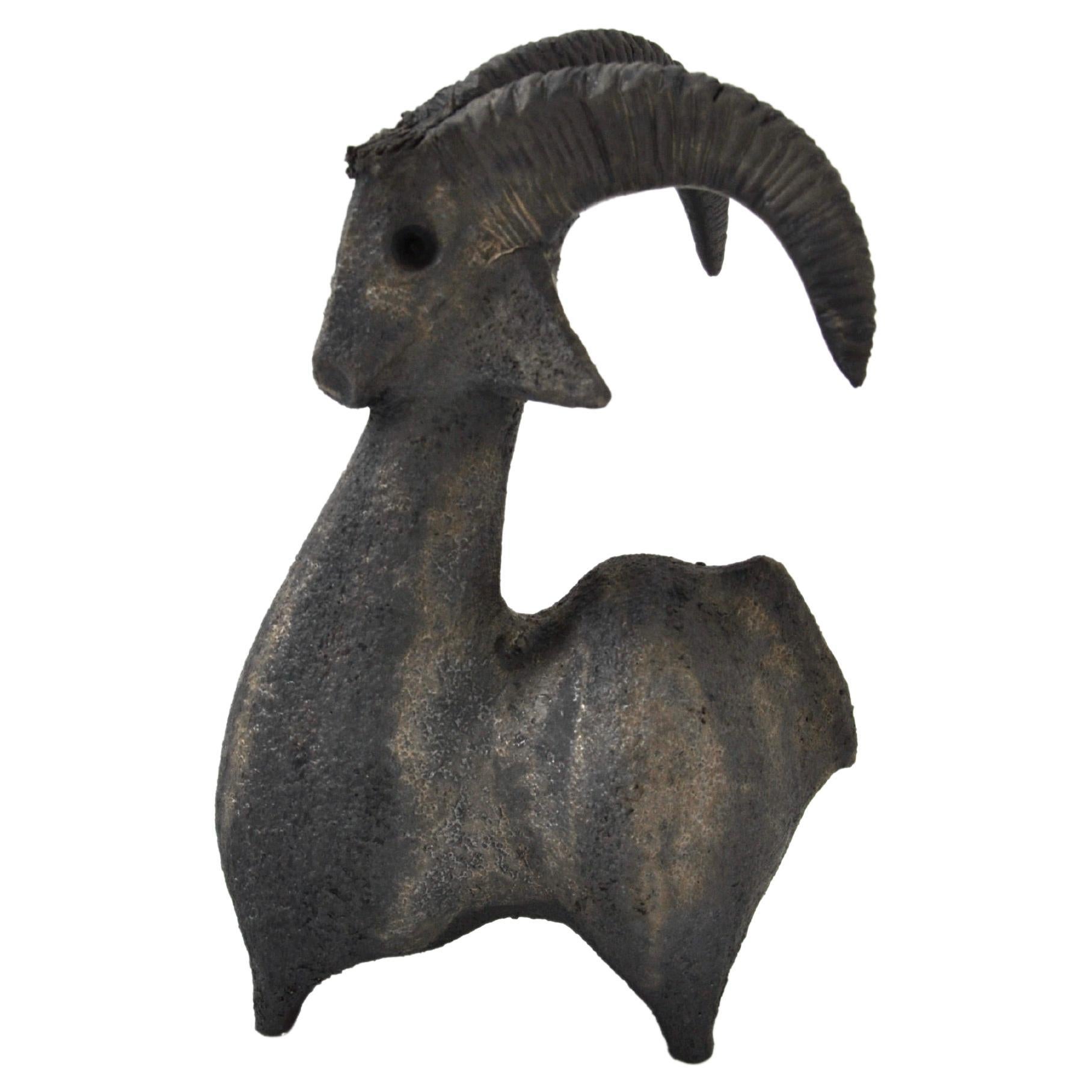 Goat Ceramic by Dominique Pouchain For Sale at 1stDibs