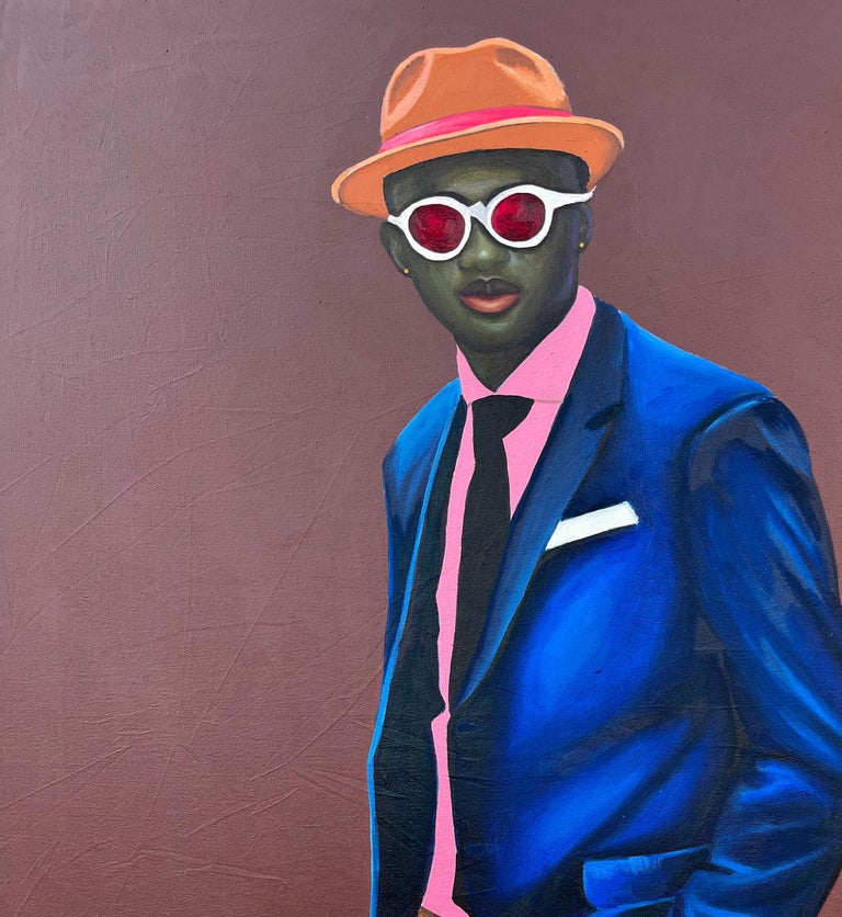 Gobe Joseph - Man in Blue Suit For Sale at 1stDibs