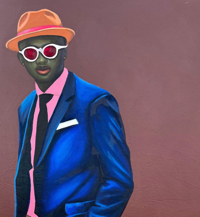 Gobe Joseph - Man in Blue Suit For Sale at 1stDibs