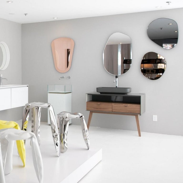 Set of 3 Rugiada Wall Mirrors, Made in Italy at 1stDibs | round wall mirror