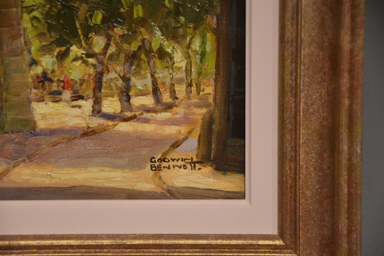 Godwin Bennett - Oil Painting Pair by Godwin Bennett "The College Gate ...