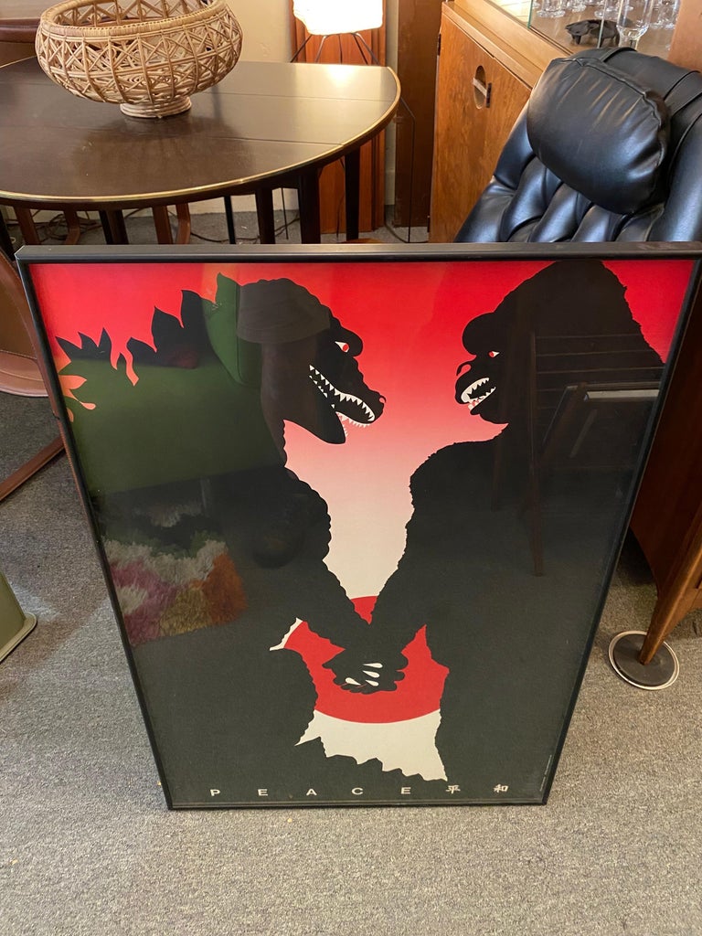 Godzilla and King Kong, Peace, Signed by Designer Steff Geissbuhler at ...