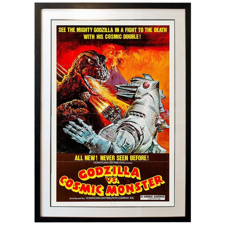 Godzilla Vs Cosmic Monster '1974' Poster For Sale at 1stDibs