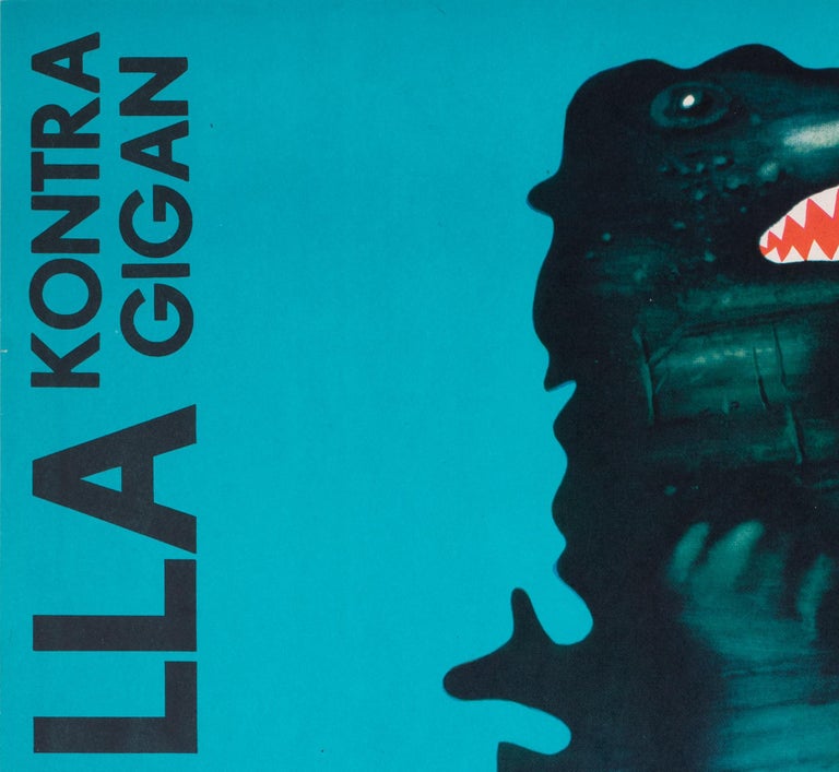 'Godzilla vs Gigan' Original Polish Film Movie Poster, 1977, ROMUALD ...