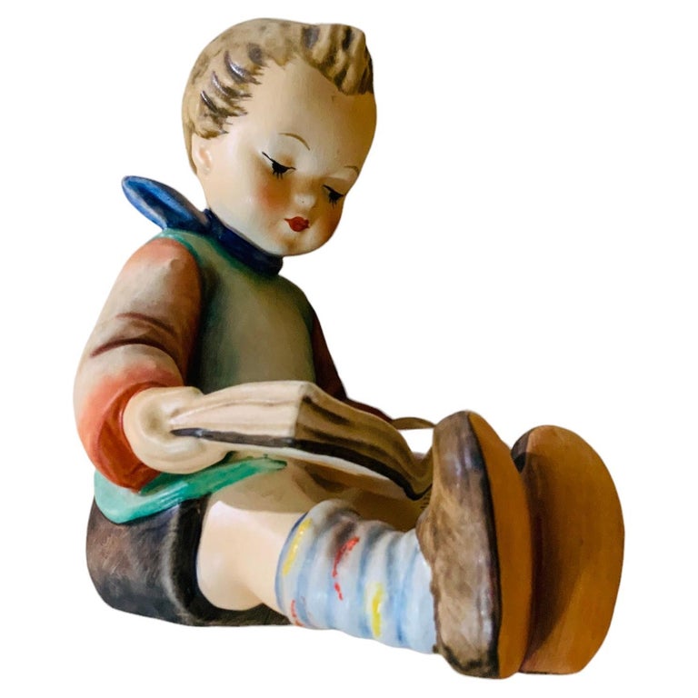 Goebel Company Hummel Porcelain Figurine “Reading Boy” For Sale at 1stDibs