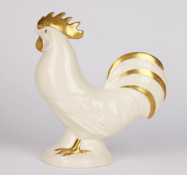 Goebel Large Ceramic Figure of a Cockerel For Sale at 1stDibs
