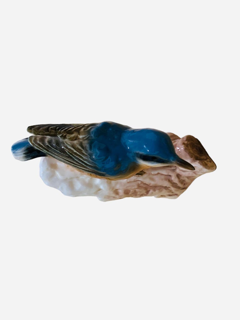 Goebel Porcelain Hand Painted Bird Figurine of a Nuthatch For Sale at ...