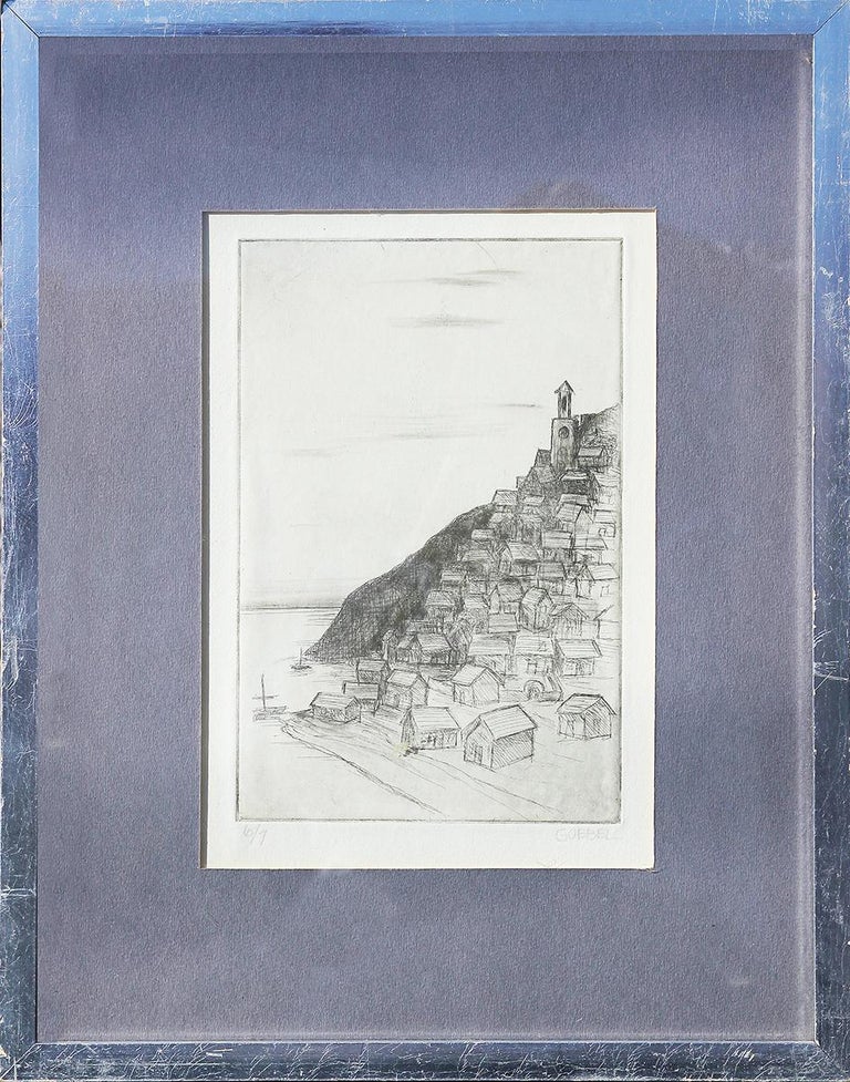Goebel - “Hard Ground Roulette” Mountain Side Village Etching Edition 6 ...