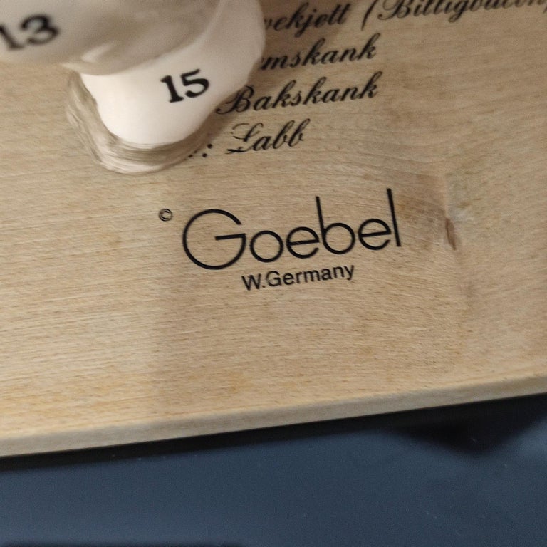 Goebel West German, Porcelain Pig for the Butcher Shop, Design Gerhard ...