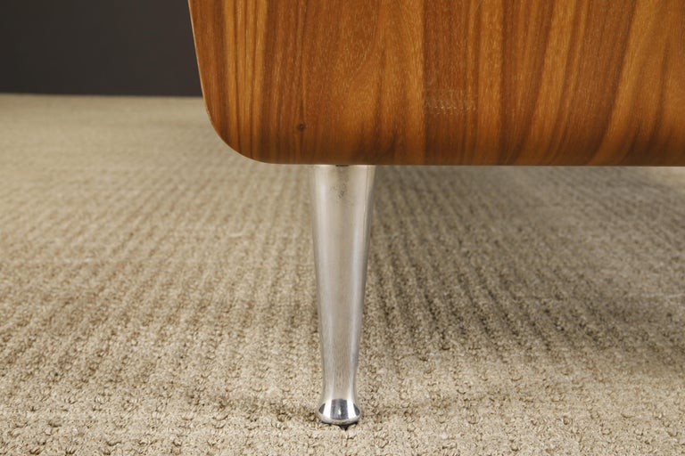 'Goetz' Walnut and Leather Case Sofa by Mark Goetz for Herman Miller ...