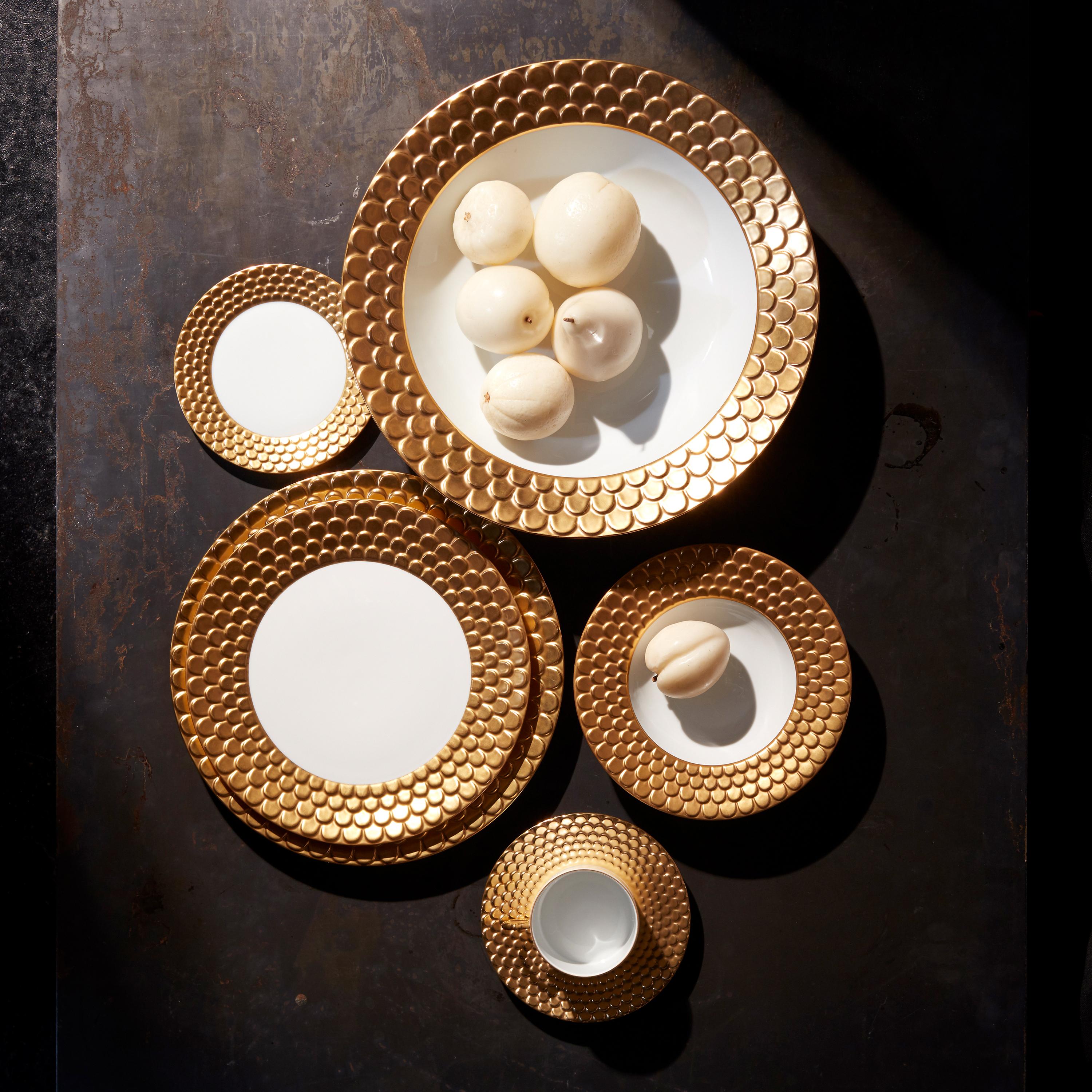 Gold Aegean Dinnerware Set For Sale at 1stDibs