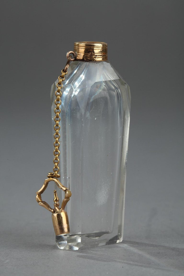 Gold and Crystal Flask, 18th Century For Sale at 1stDibs