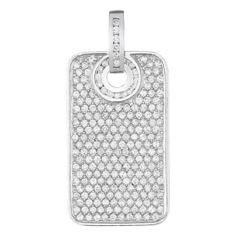 Gold and Diamond Dog Tag at 1stDibs | diamond dog tags, gold diamond ...