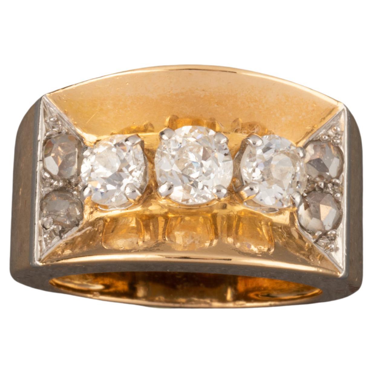 Unique French Coral “Roll” Ring For Sale at 1stDibs