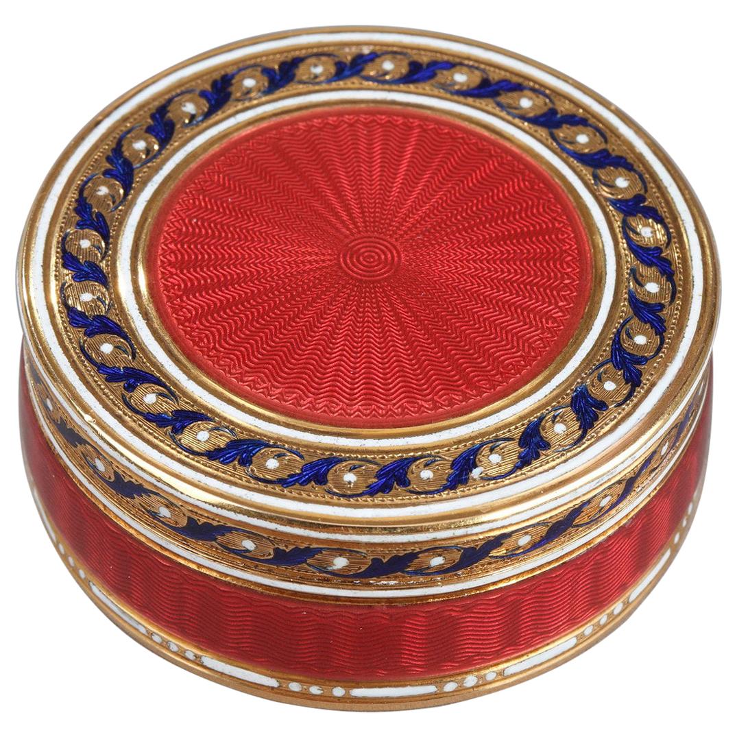 Gold and Enamel Candy Box, Late 18th Century at 1stDibs