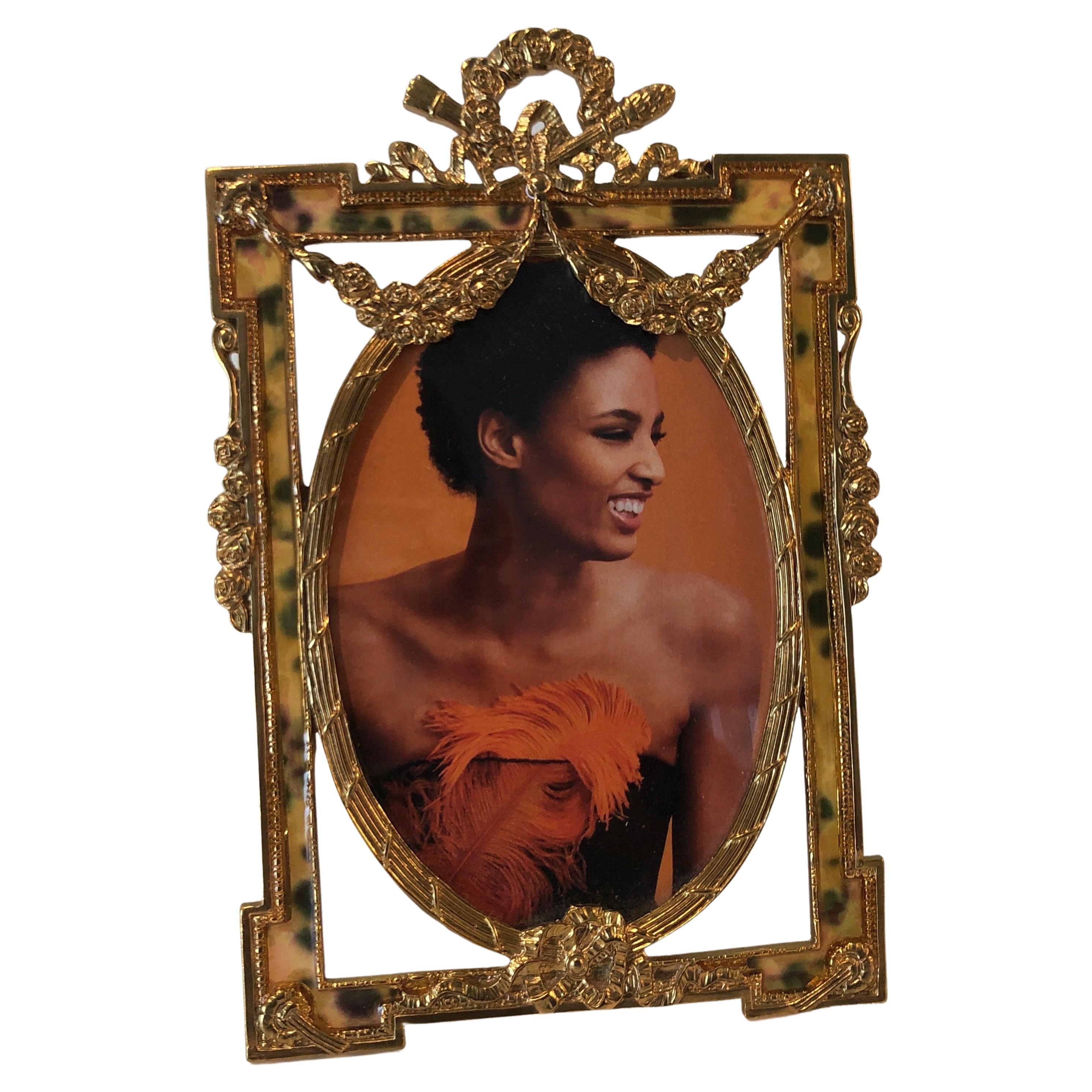 Gold, Precious Stone, and Enamel Frame in the Manner of Fabergé For ...