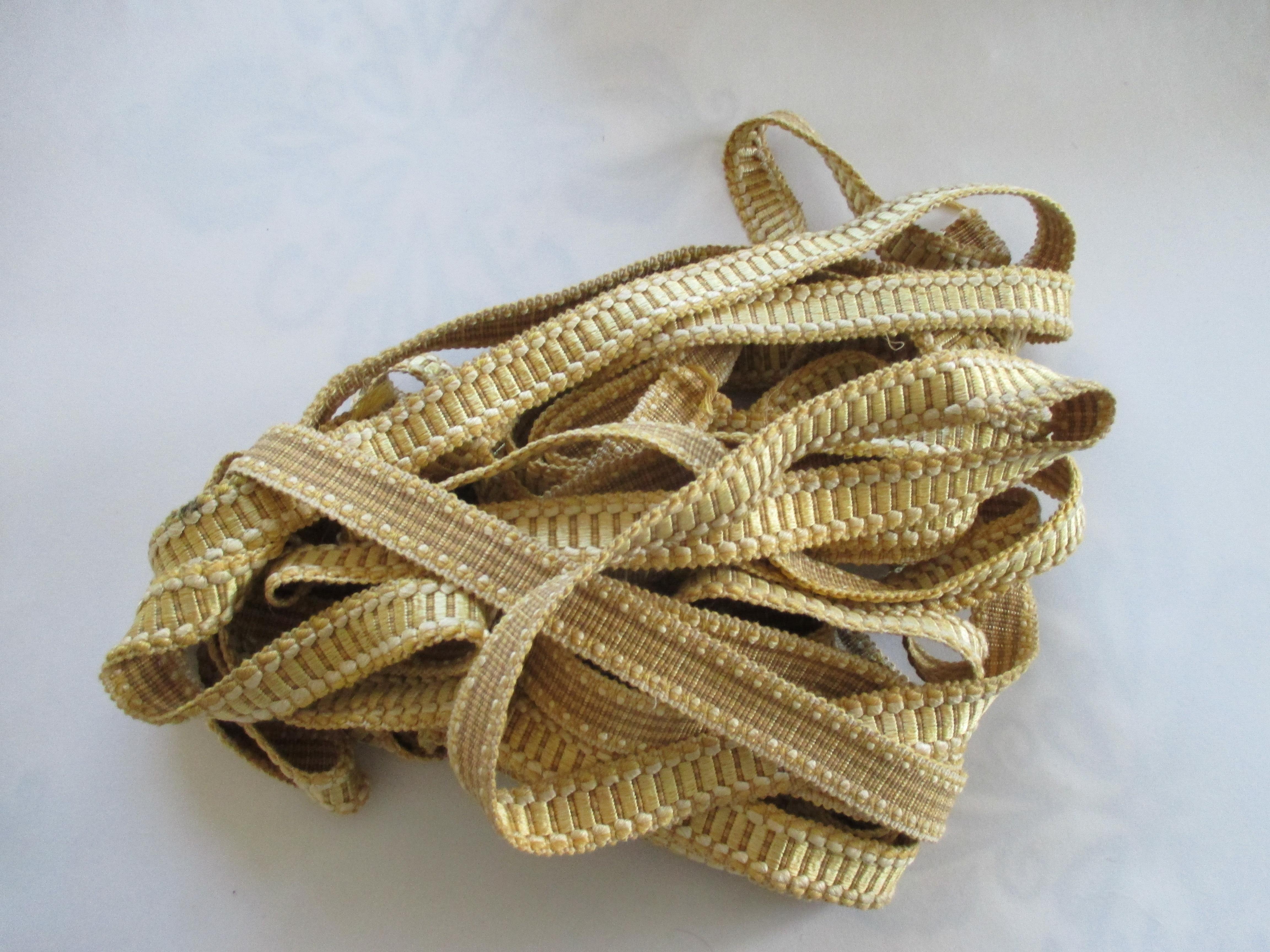 Gold and Green Woven Gimp Decorative Trim at 1stDibs | decorative trim ...