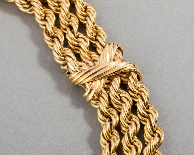 Gold and Precious Stones Necklace by Marchak, Paris at 1stDibs