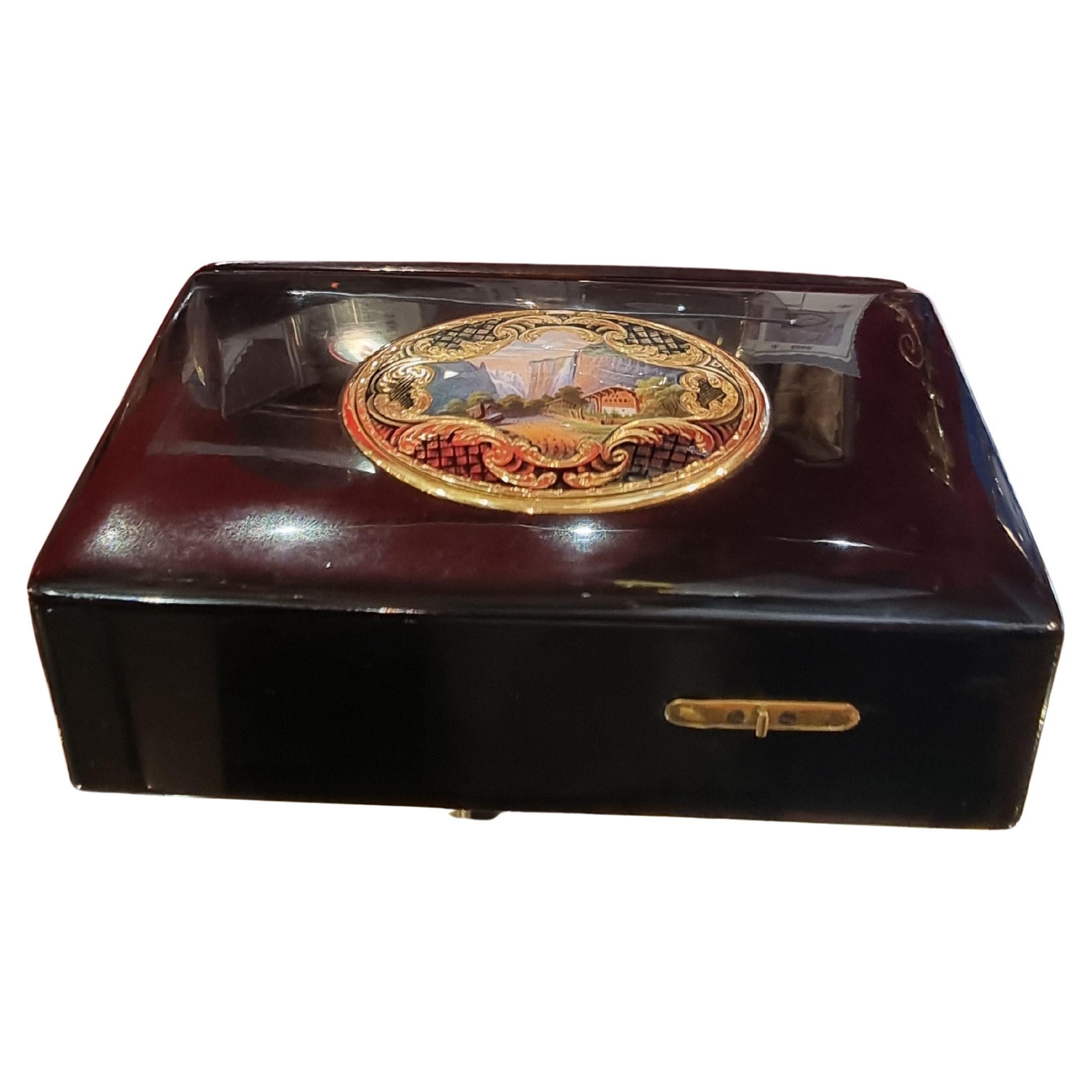Antique French Louis XV Ormolu Mounted Tortoiseshell Patch or Rouge Box ...