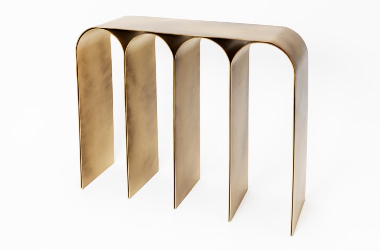 Gold Arch Console by Pietro Franceschini For Sale at 1stDibs