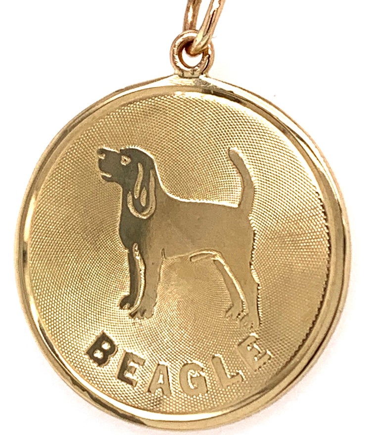 Gold Beagle Charm For Sale (Free Shipping) at 1stDibs