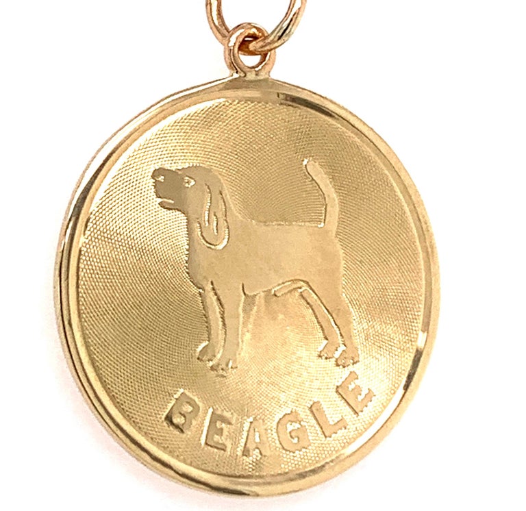 Gold Beagle Charm For Sale (Free Shipping) at 1stDibs