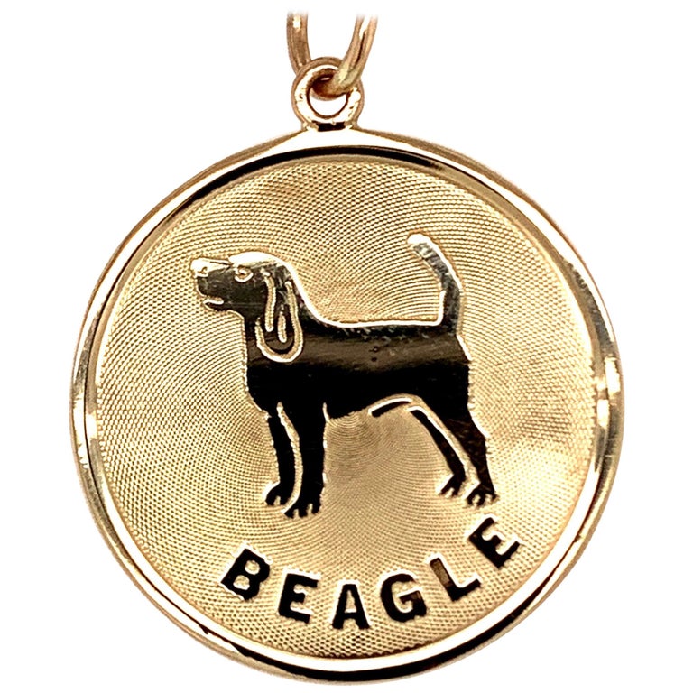 Gold Beagle Charm For Sale (Free Shipping) at 1stDibs