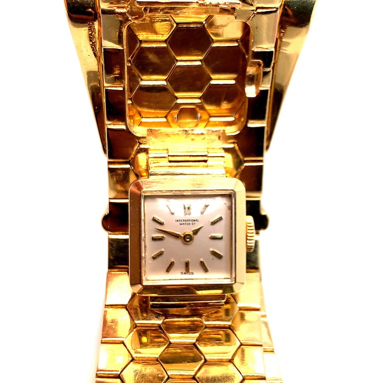 Gold Belt Buckle Wrist Watch For Sale at 1stDibs