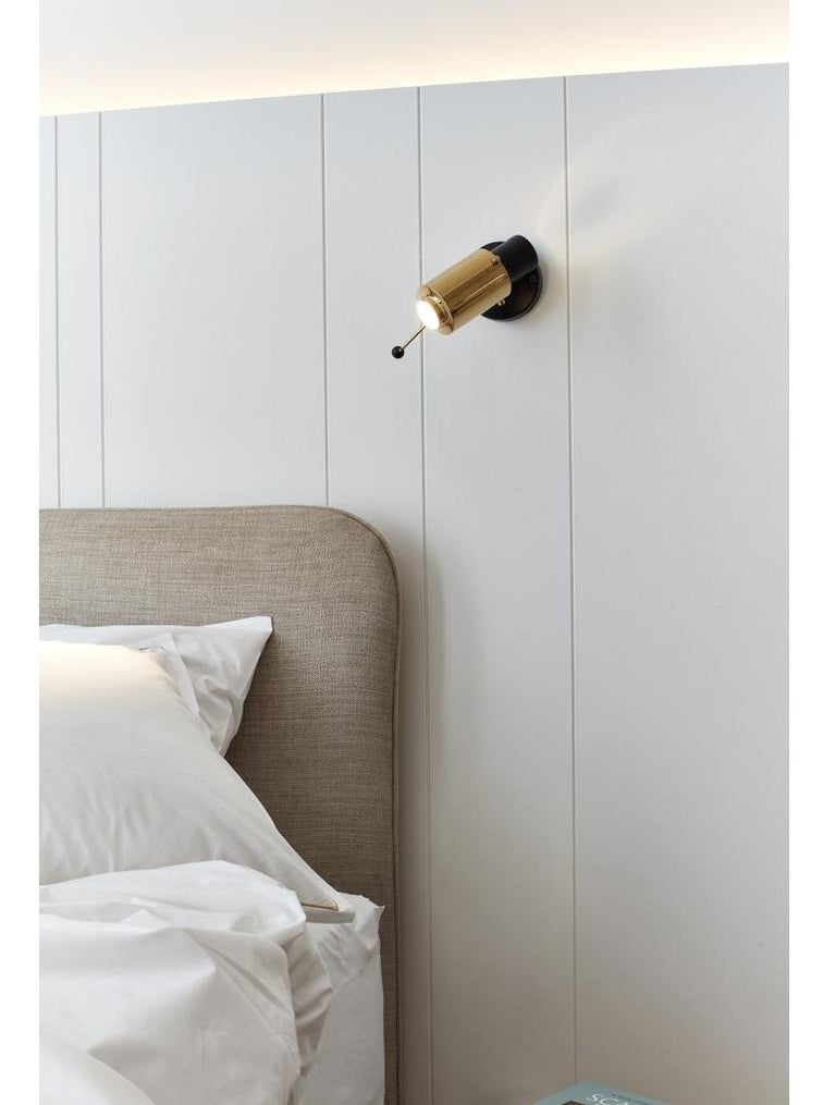 Gold Biny Spot Wall Lamp by Jacques Biny For Sale at 1stDibs