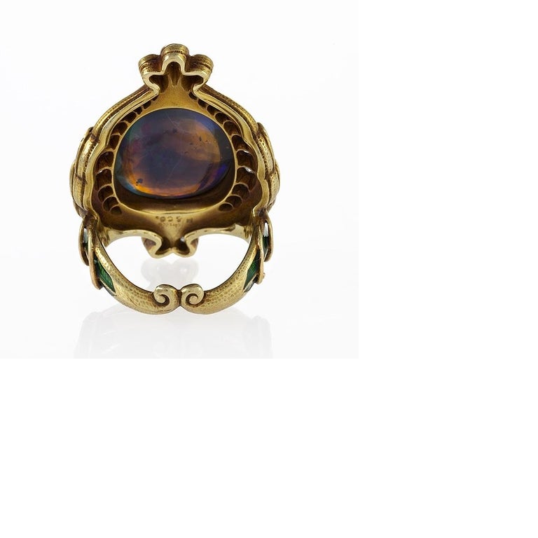 Marcus and Co. Black Opal Ring For Sale at 1stDibs | black opal co