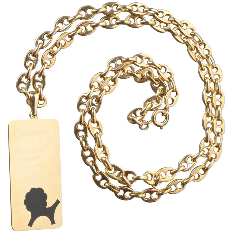 Gold Boucheron Leo Zodiac Pendant and Chain at 1stDibs | leo zodiac ...