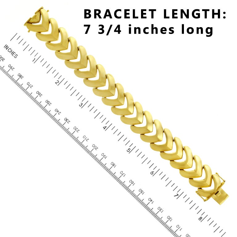 Kurz of Zurich 1960s Gold Bracelet For Sale at 1stDibs