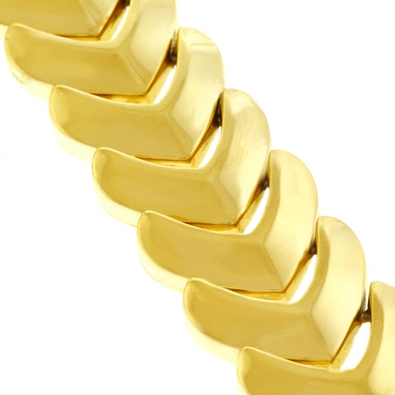 Kurz of Zurich 1960s Gold Bracelet For Sale at 1stDibs