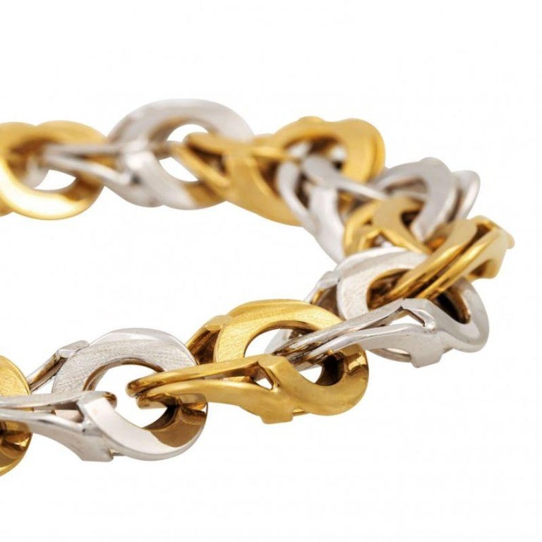 Gold Bracelet in the Pattern of Fantasy For Sale at 1stDibs