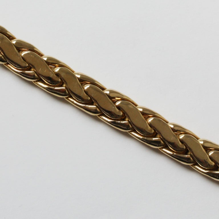 Gold Braided Bracelet at 1stDibs