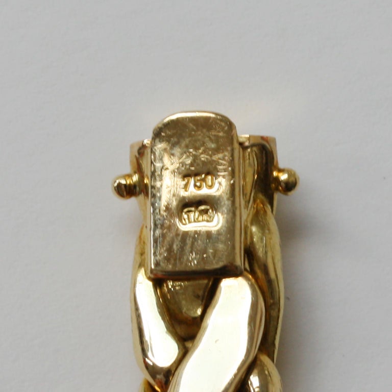 Gold Braided Bracelet at 1stDibs