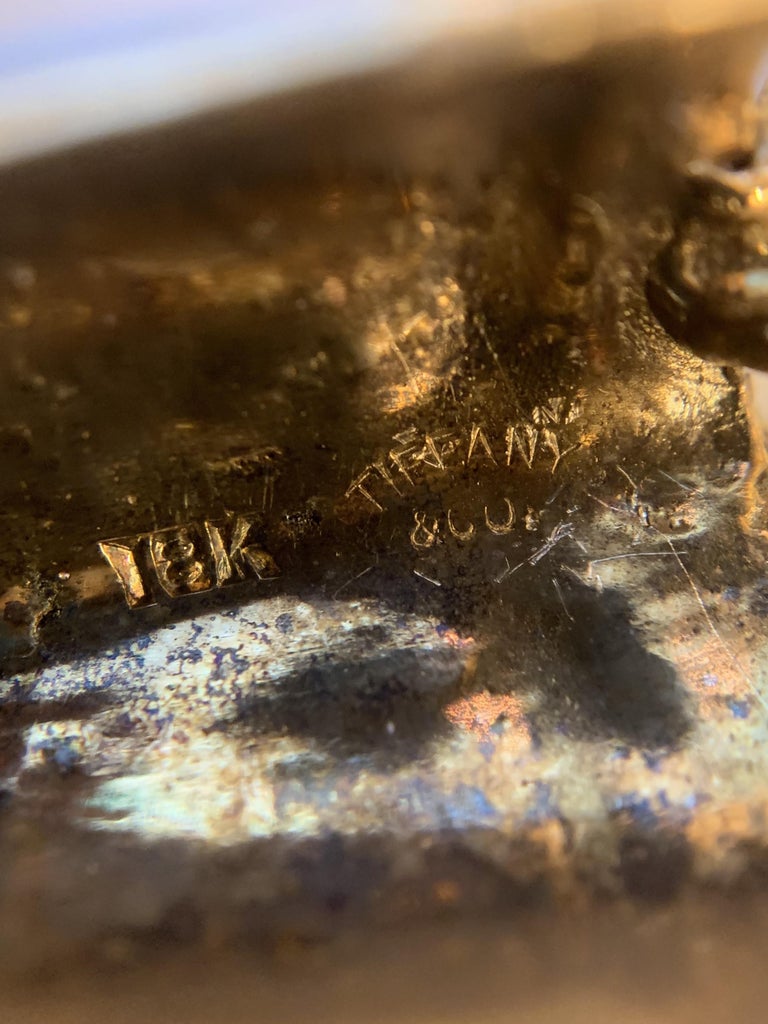 Gold Brooch with Diamonds and Coral, Attributed to Donald Claflin for ...