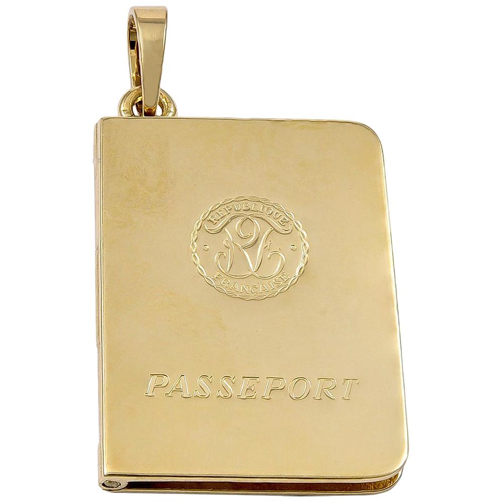 Gold Cartier French Passport Locket at 1stDibs | cartier passport ...