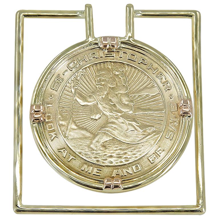 Gold Cartier St. Christopher Money Clip at 1stDibs