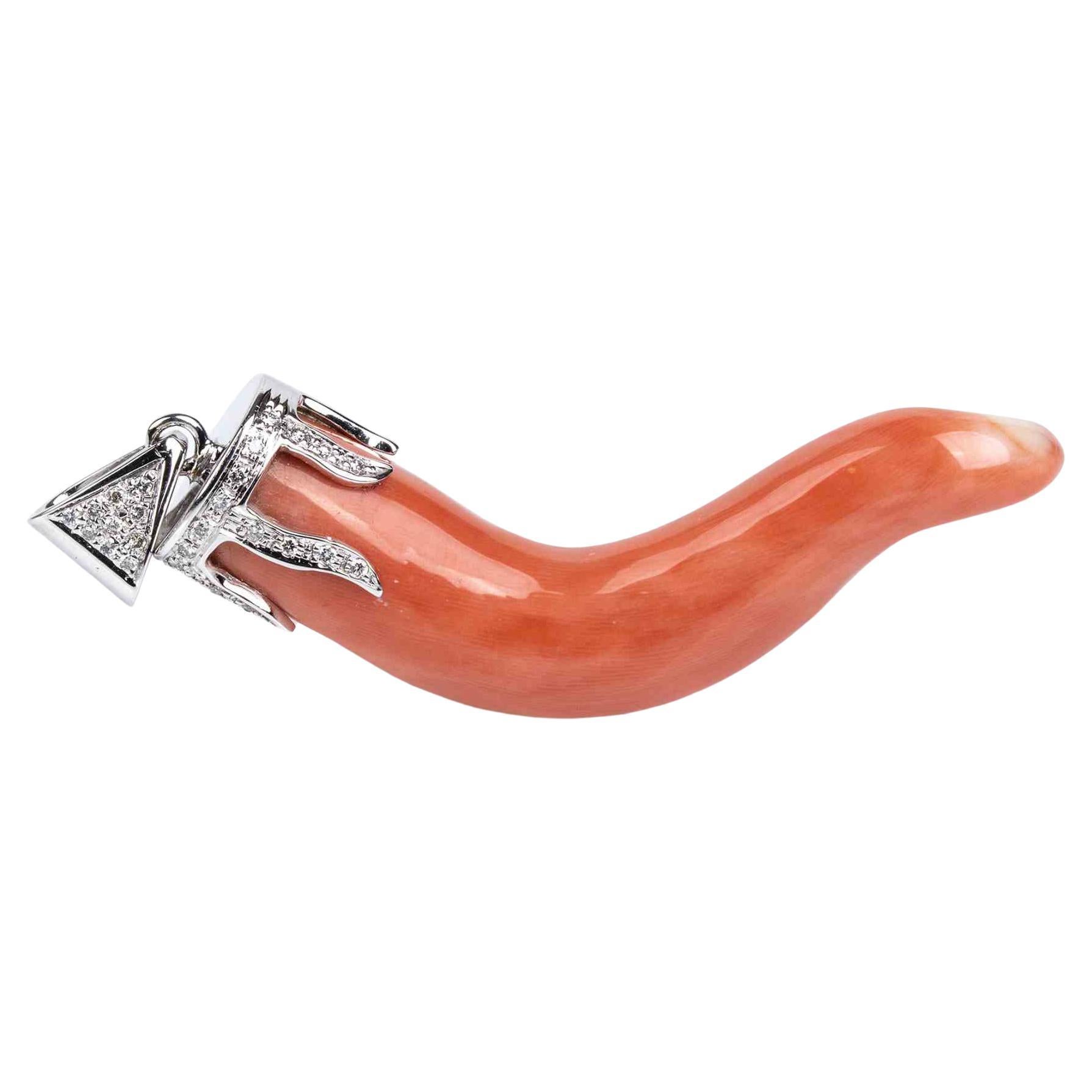 Gold, Cerasuolo Coral Cameo, Pendant by G.Ganeri For Sale at 1stDibs