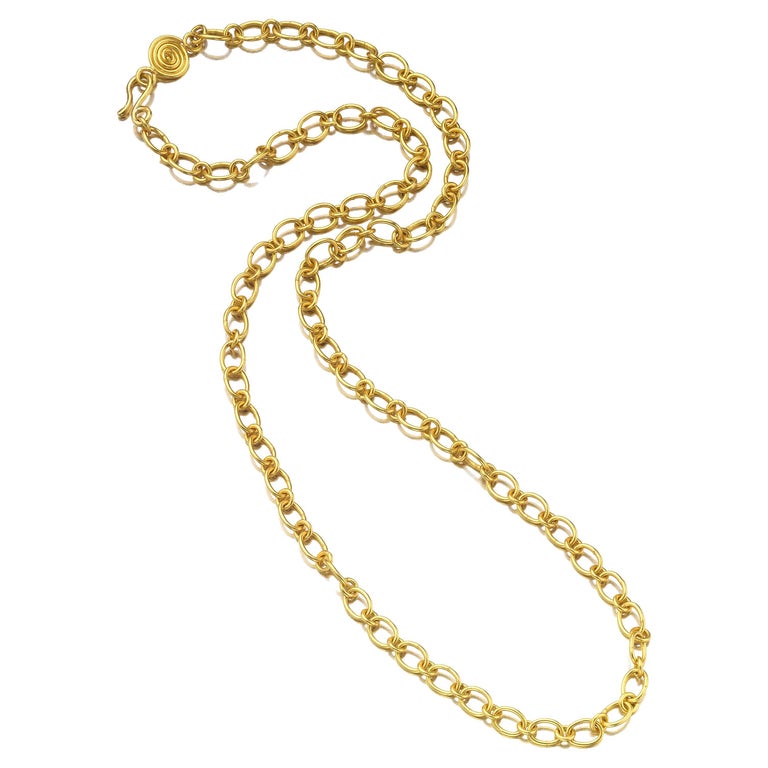 Gold Chain in 22 Karat Gold For Sale at 1stDibs