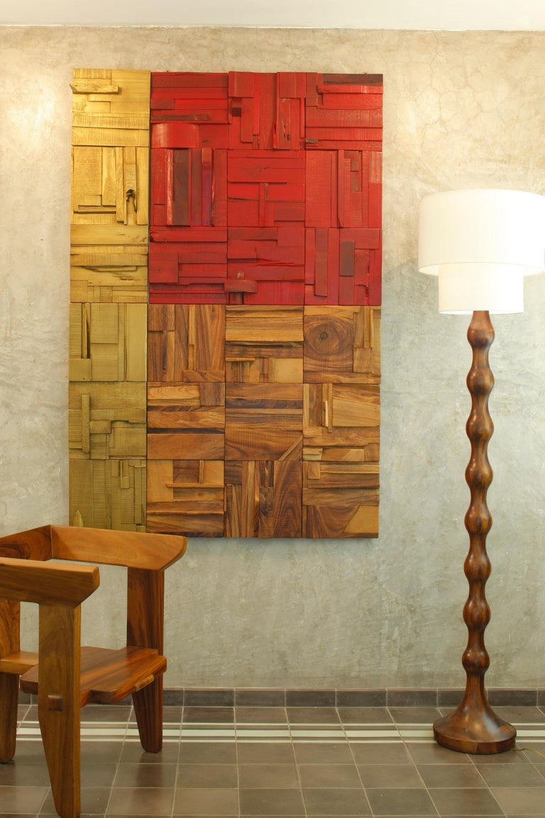 Gold Collage Tiles, Randomly Composed Art Wall Covering, Acoustic ...