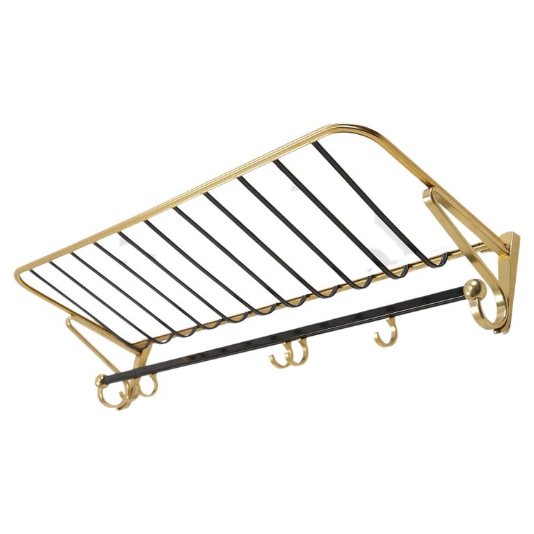 Gold Color Coat Rack, 1960's For Sale at 1stDibs