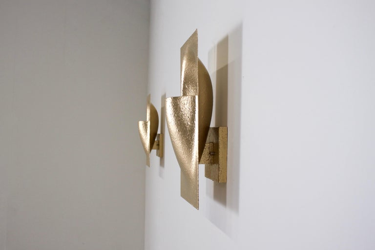 Gold Colored ‘Balance’ Sconces by Bertrand Balas for RAAK Amsterdam ...