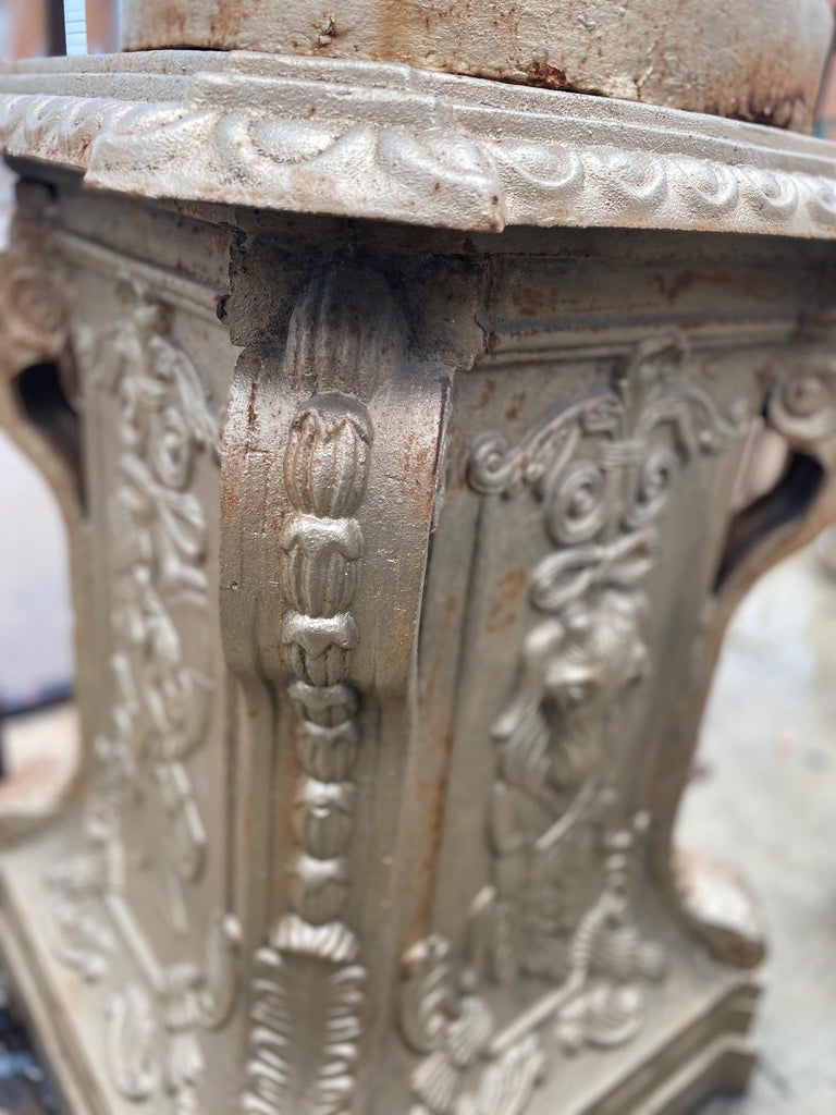 Gold Colored Cast Iron Four Season Statues For Sale at 1stdibs