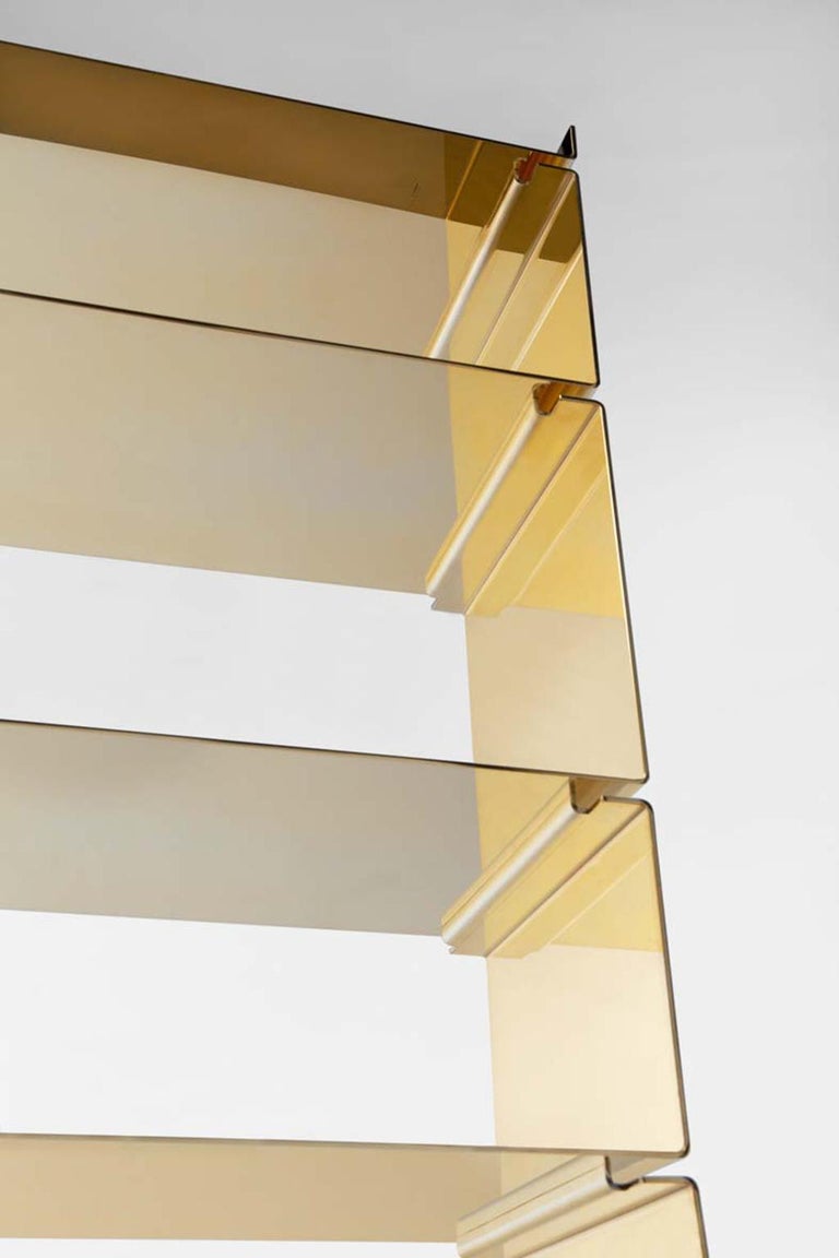 Gold Contemporary Modular Bookshelf of, 24-Karat Gold-Plated For Sale ...