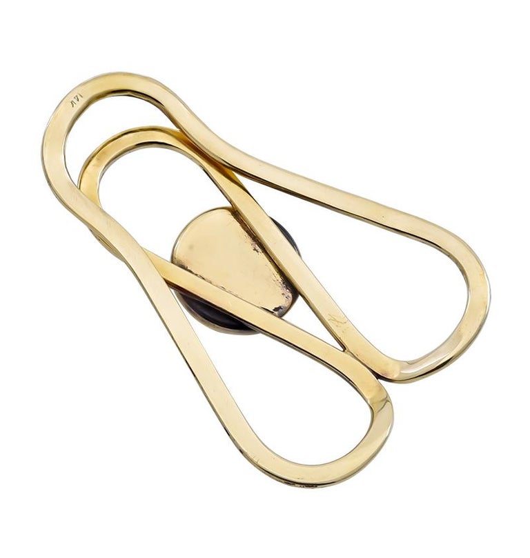 Gold and Crystal Horse Money Clip For Sale at 1stDibs